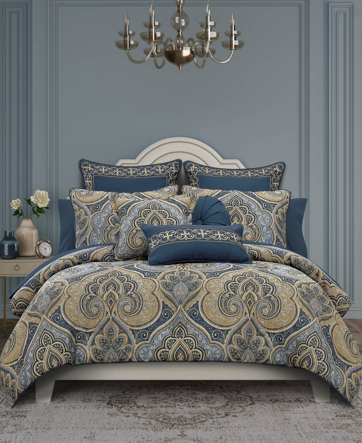 Click here for Royal Court Messina Damask 3-Pc. Comforter Set  Fu... prices