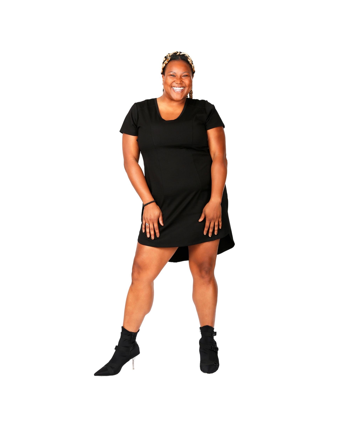 Click here for Poetic Justice Plus Size Lace Up Back Mini Dress -... prices