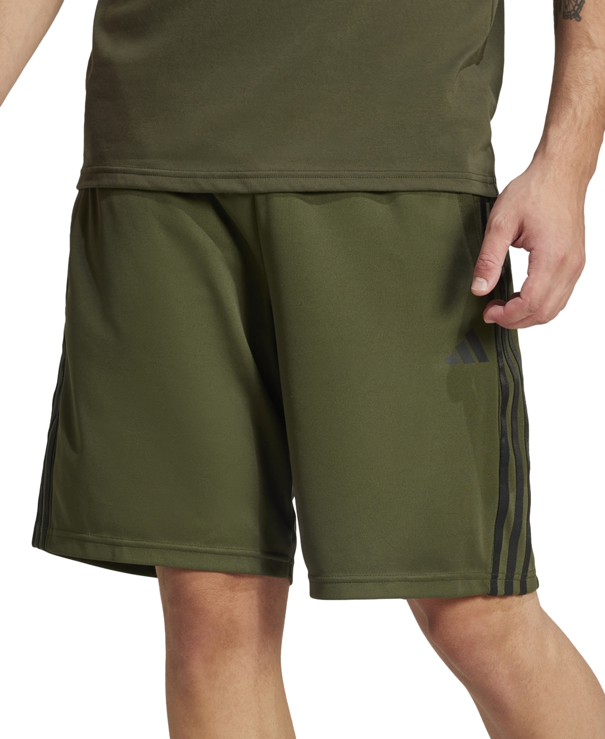 Click here for adidas Mens Pique 3-Stripes Logo Training Shorts -... prices