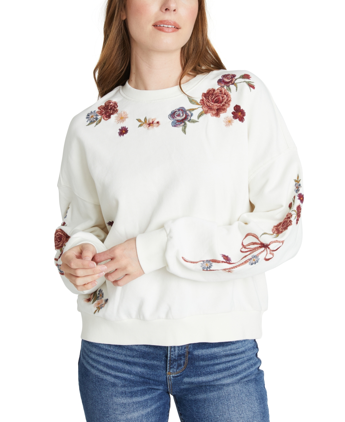 Click here for Driftwood Womens Bows & Roses Cotton Embroidered S... prices