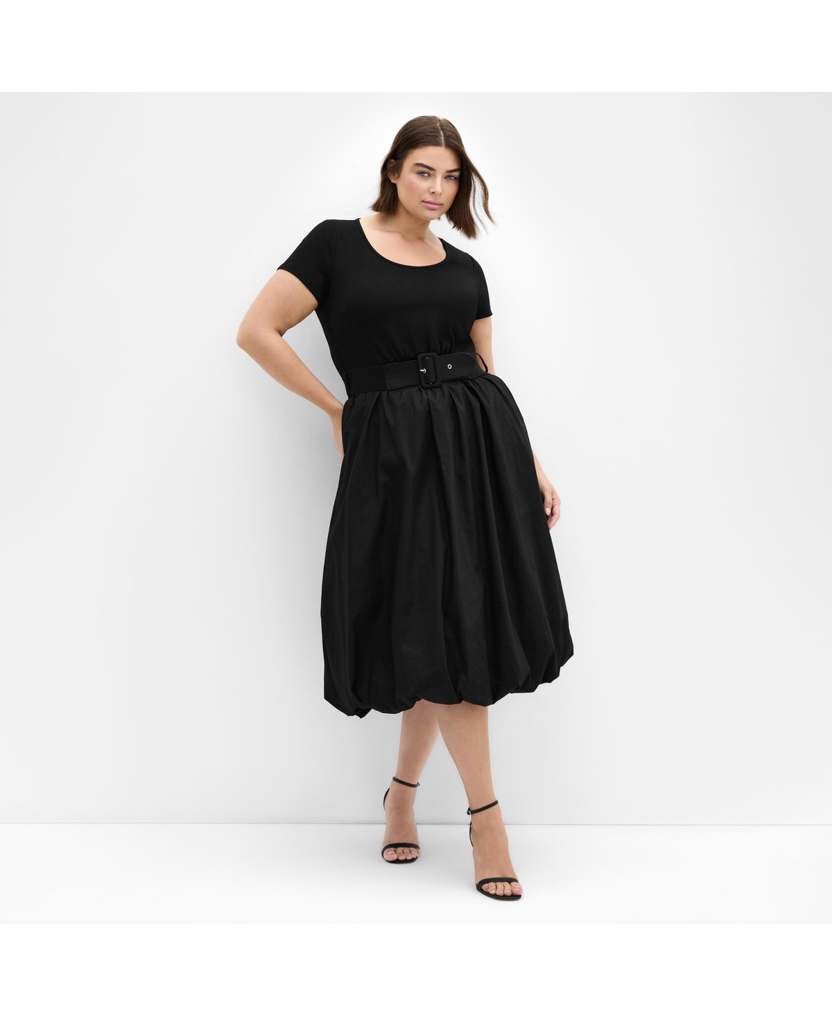 Click here for City Chic Womens Plus Size Paris Love Dress - Blk/... prices