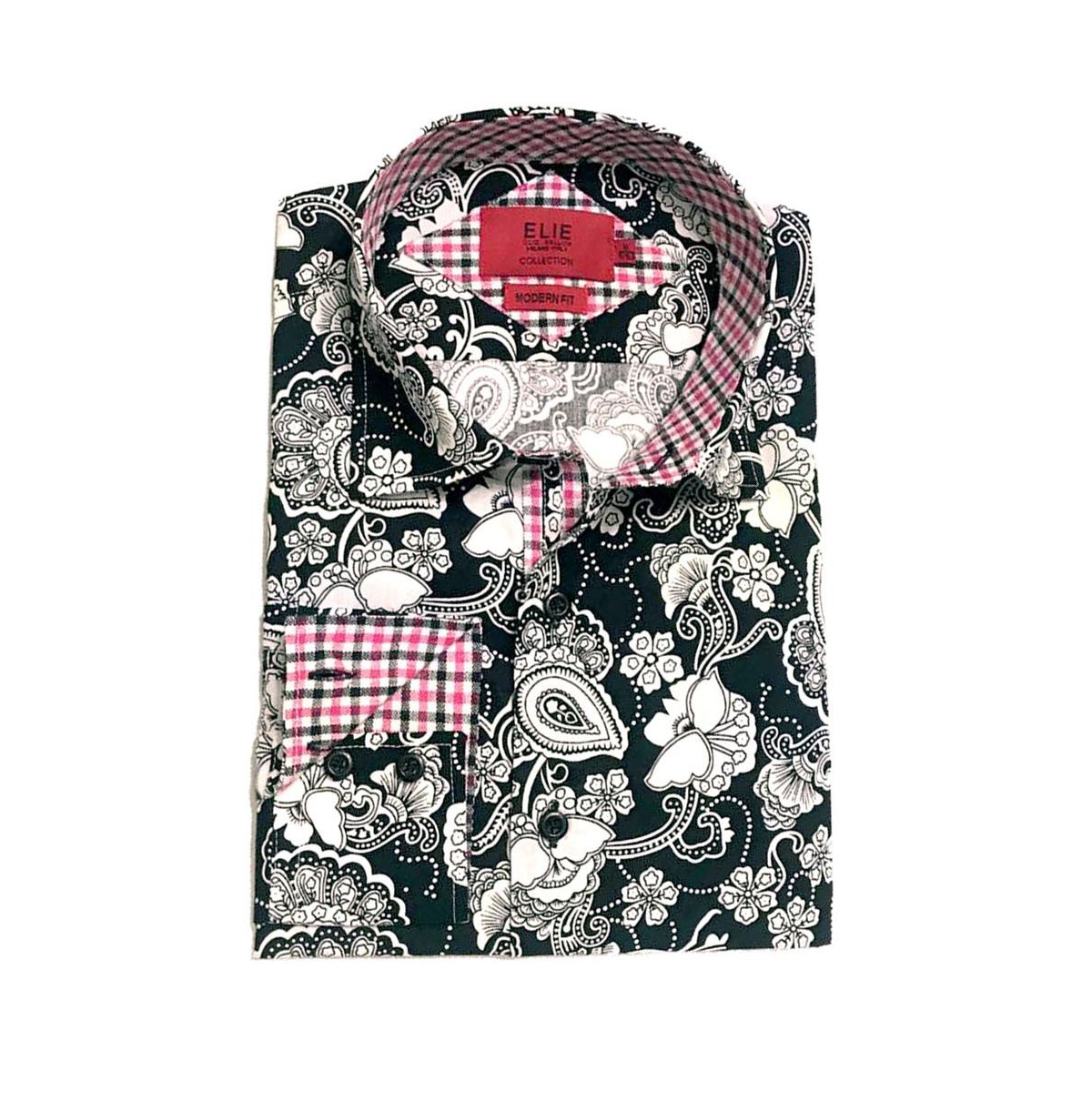 Click here for Elie Balleh Big Boys Black Slim Fit Paisley Dress... prices