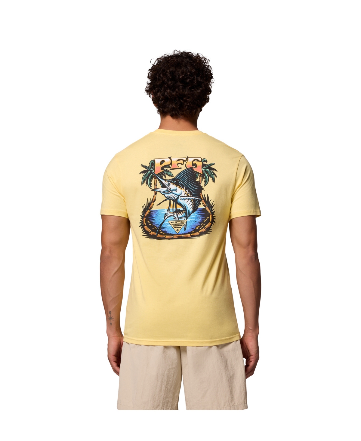 Click here for Columbia Mens Sal Graphic T-Shirt - Sunlit yellow prices