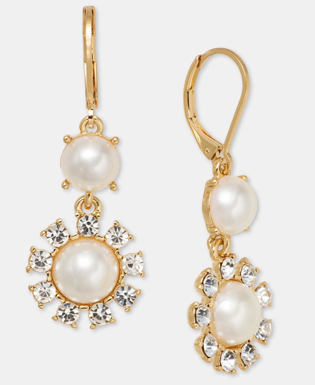 Click here for Charter Club Crystal & Imitation Pearl Double Drop... prices