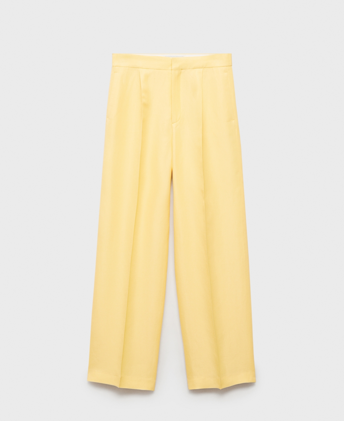 Click here for Mango Womens Straight-Fit Suit Pants - Yellow prices