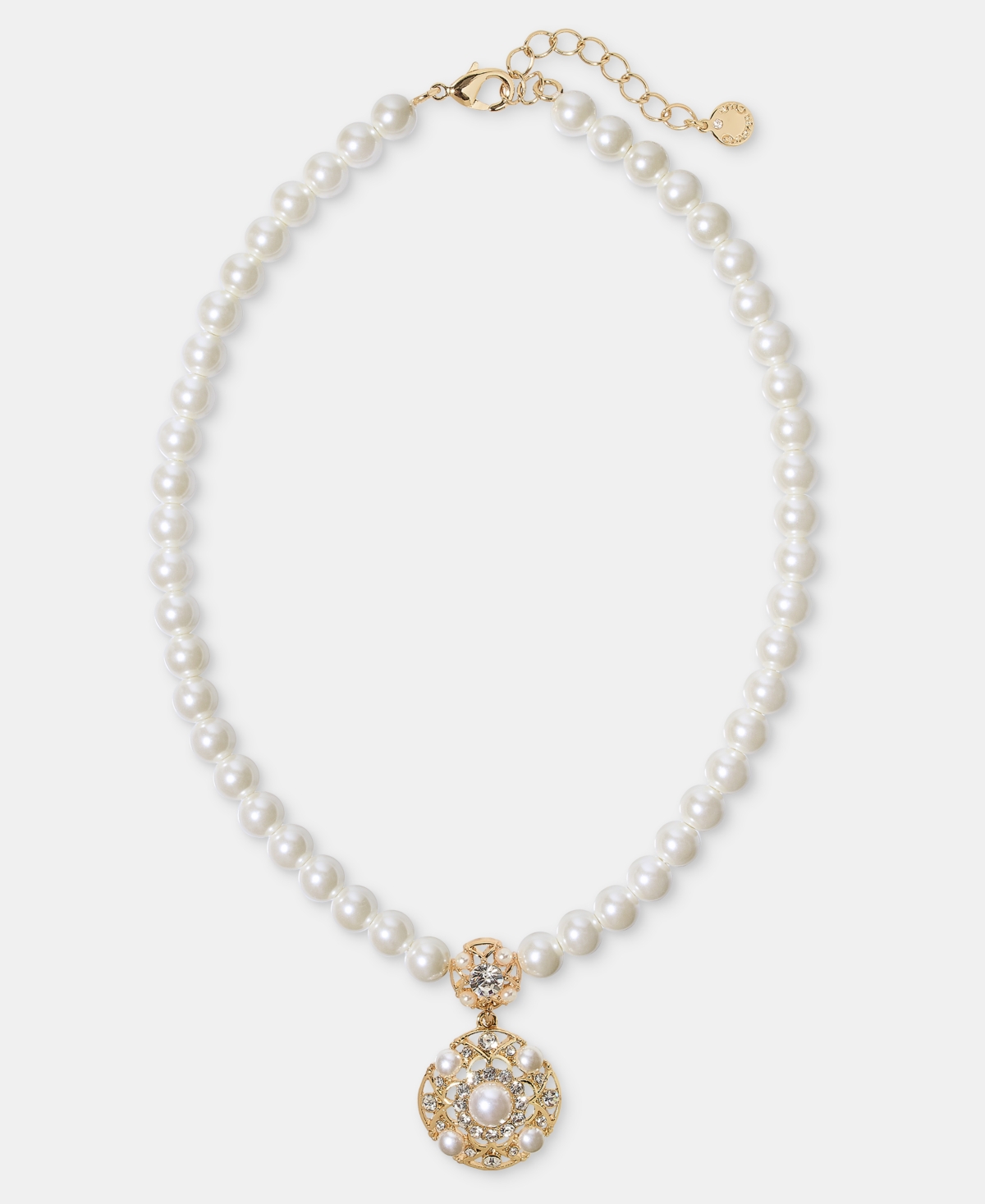 Click here for Crystal & Imitation Pearl Statement Pendant Neckla... prices