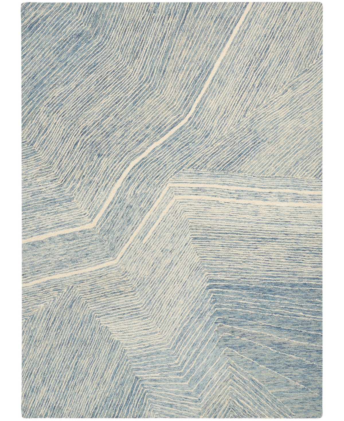 Click here for Dkny Pure Angles ANG01 37x57 Area Rug - Ivory  Blu... prices