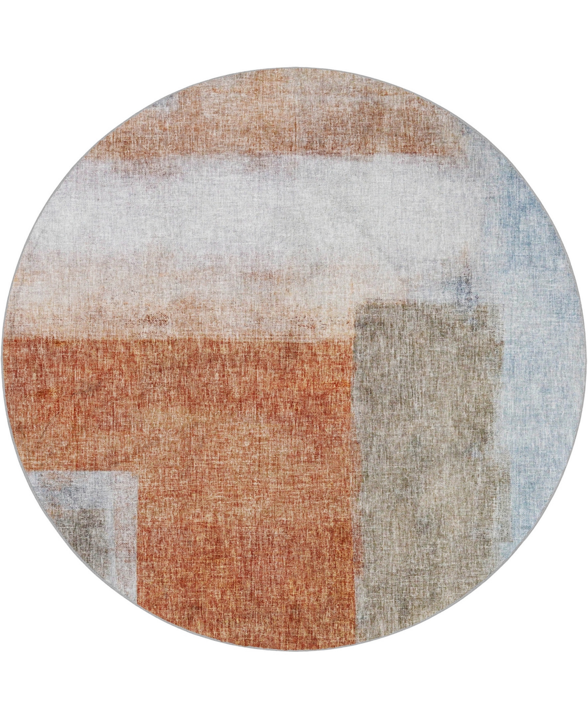 Dalyn Boca BO1 8x8 Round Area Rug - Orange