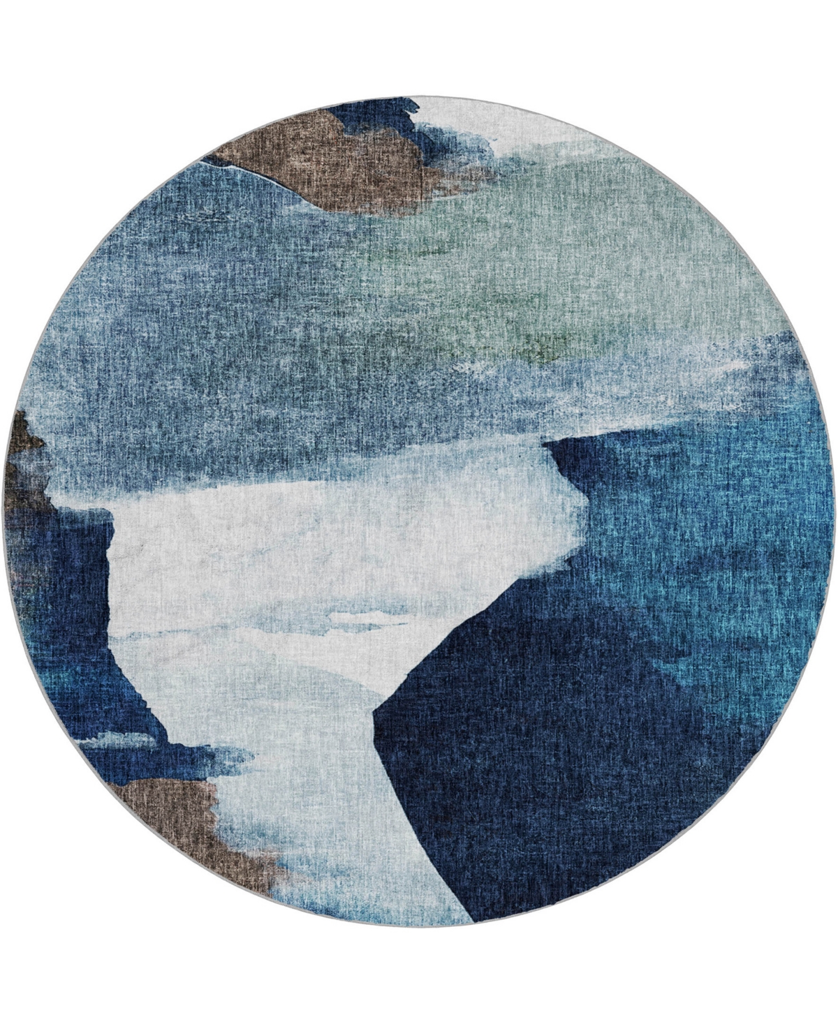 Click here for Dalyn Boca BO7 8x8 Round Area Rug - Denim  Blue prices