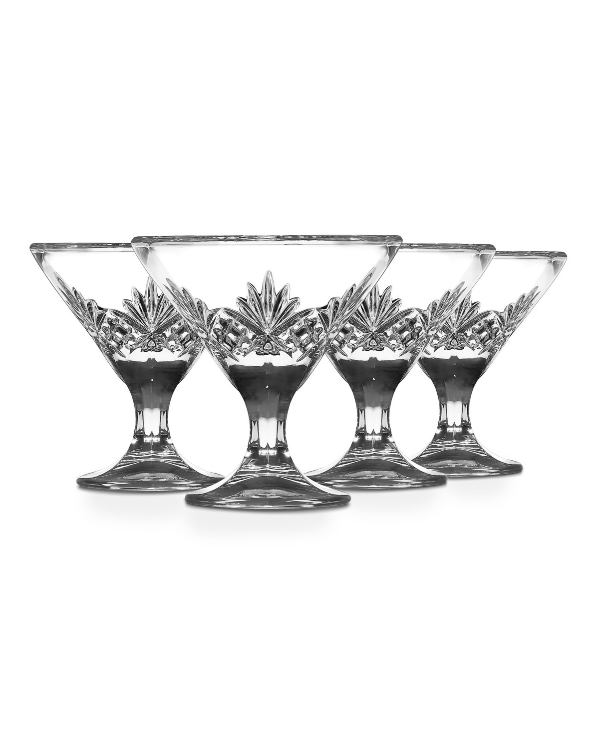 Click here for Godinger Dublin Set of 4 5oz Martini Glasses - Cle... prices