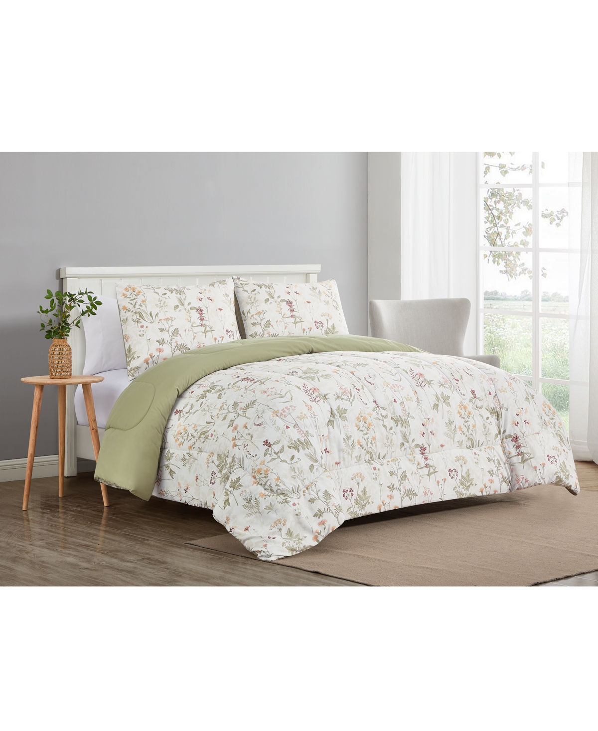 Click here for Highline Bedding Co. Aster Reversible Comforter Se... prices