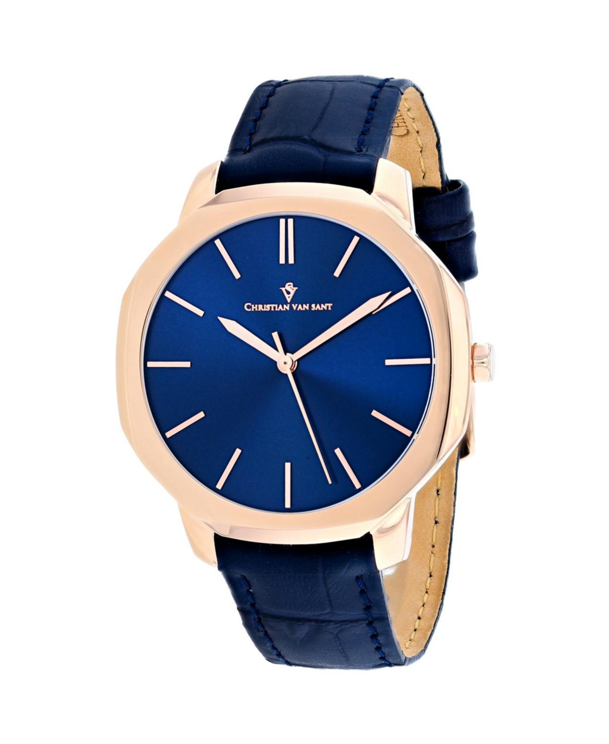 Click here for Christian Van Sant Mens Octavius Slim Blue Dial Wa... prices