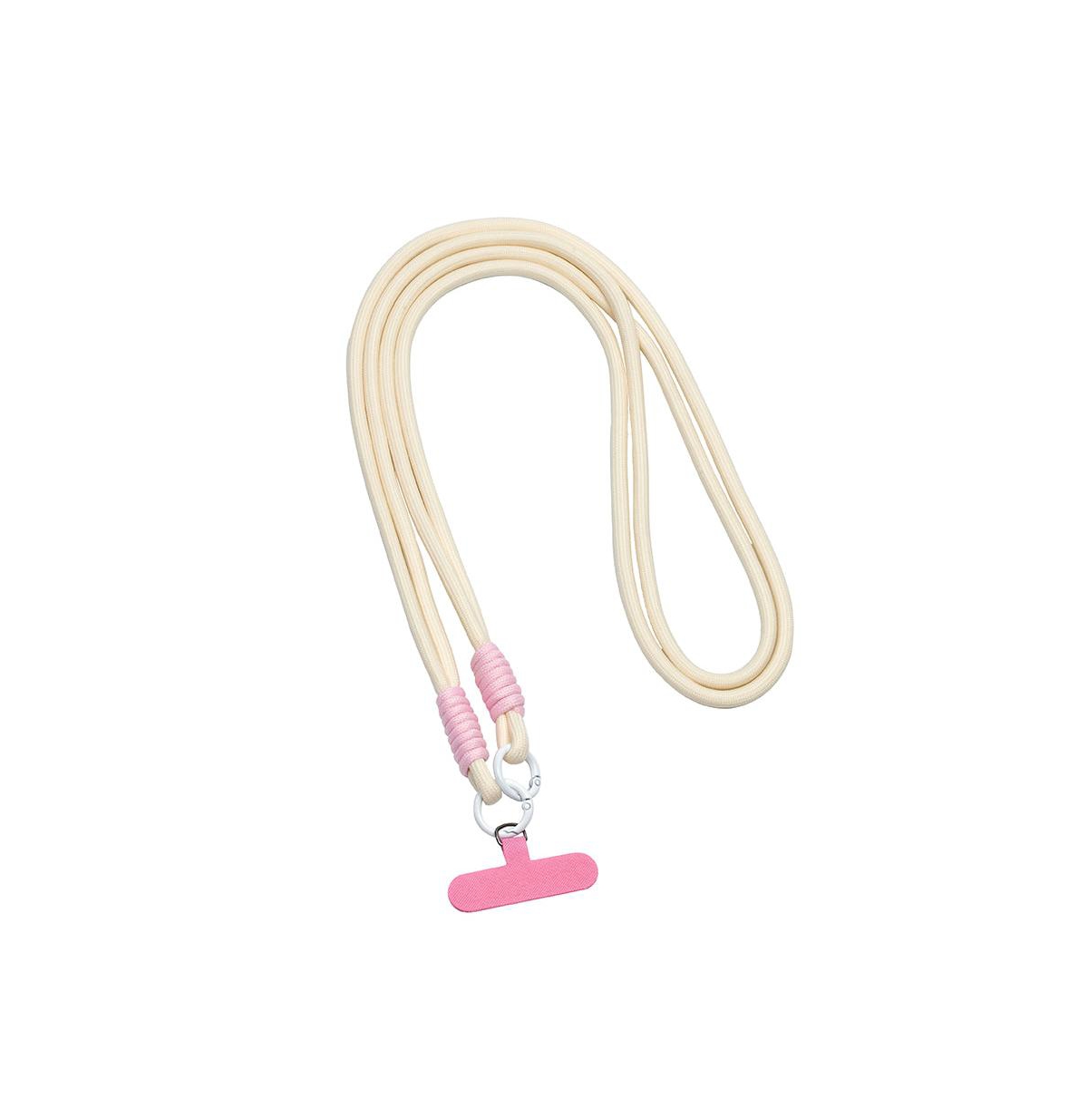 Click here for Auramma White Pink Lanyard - White / pink prices