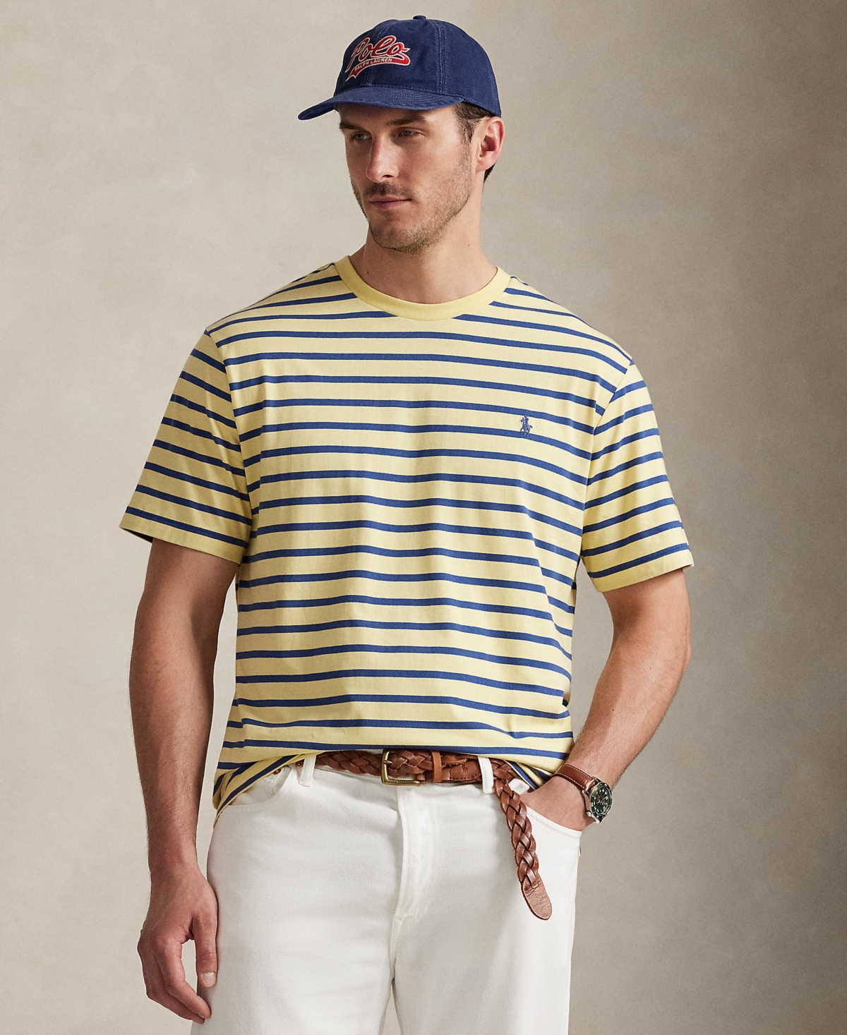 Click here for Polo Ralph Lauren Mens Big & Tall Striped Jersey C... prices