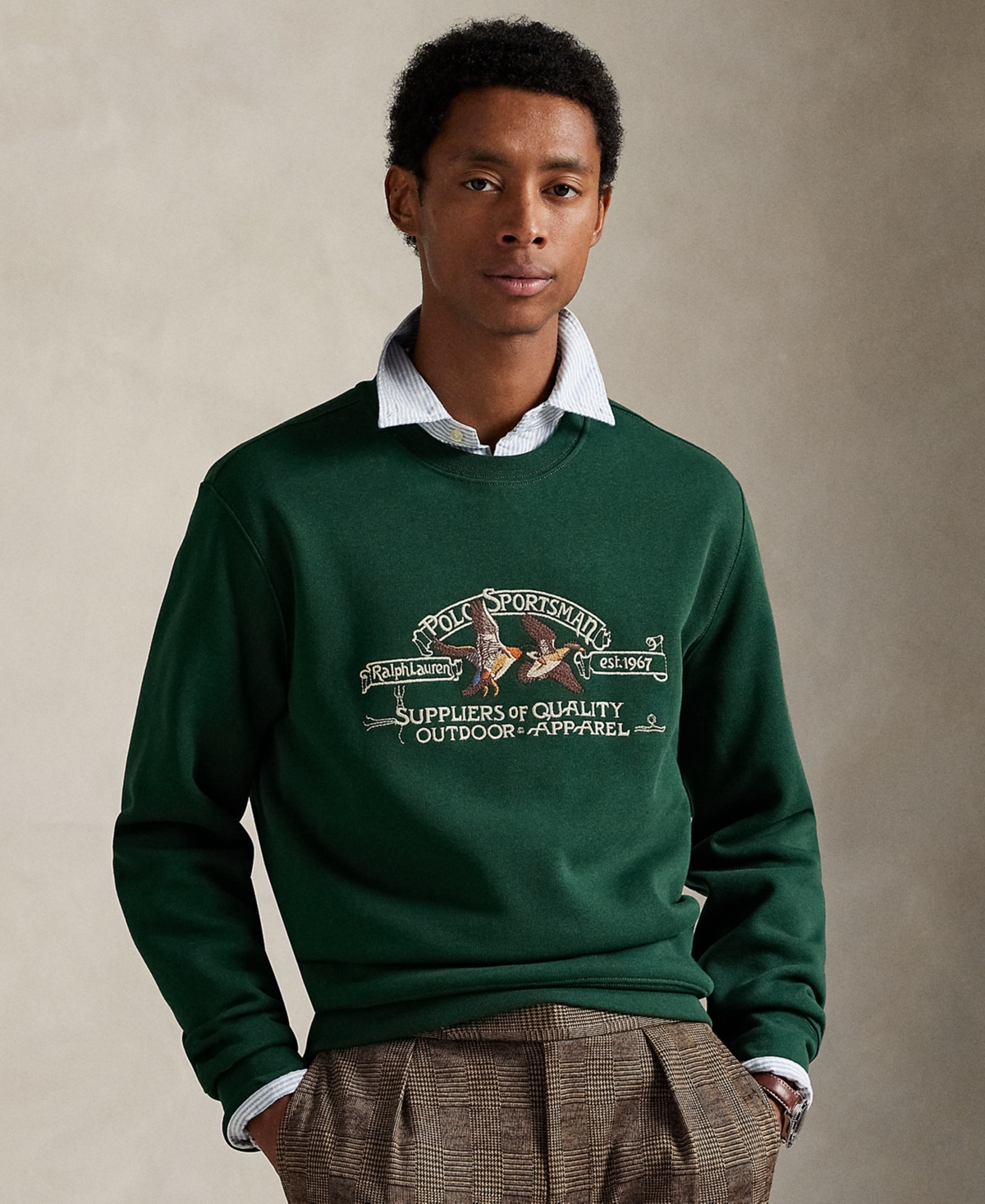 Polo Ralph Lauren Mens Polo Sportsman Fleece Sweatshirt - Vintage Pine