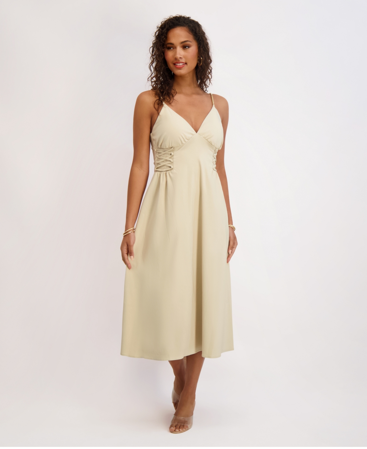 Click here for Siena Womens Stretch-Woven Sleeveless A-Line Dress... prices