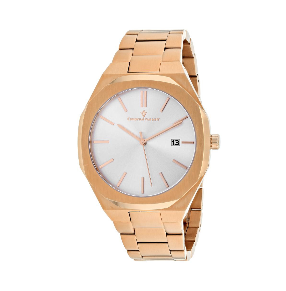 Click here for Christian Van Sant Mens Octavius Slim Silver Dial... prices