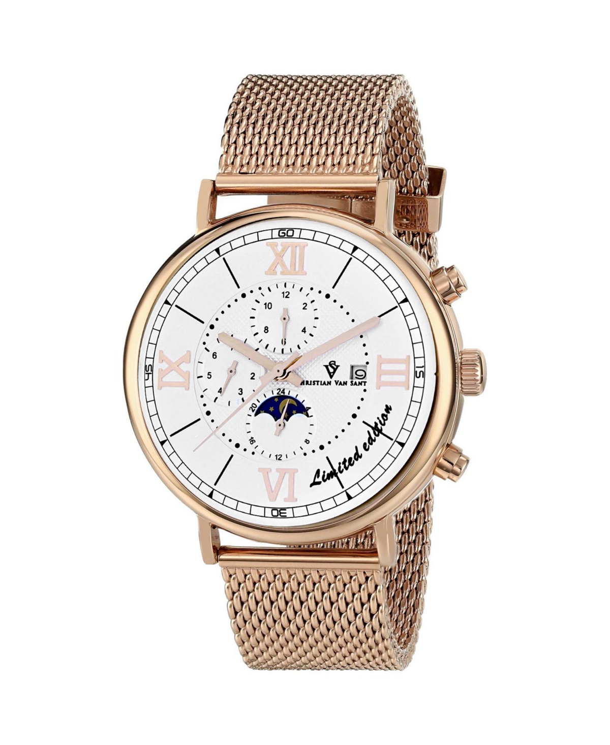 Click here for Christian Van Sant Mens Somptueuse Ltd White Dial... prices