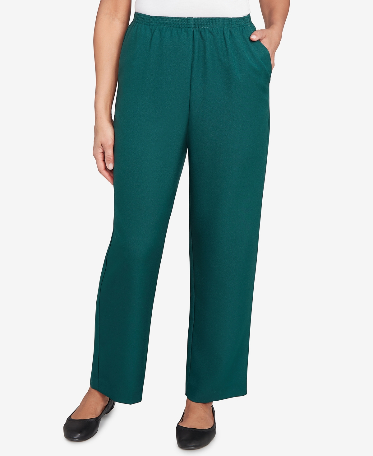 Click here for Alfred Dunner Womens Classic Poly Accord Short Len... prices