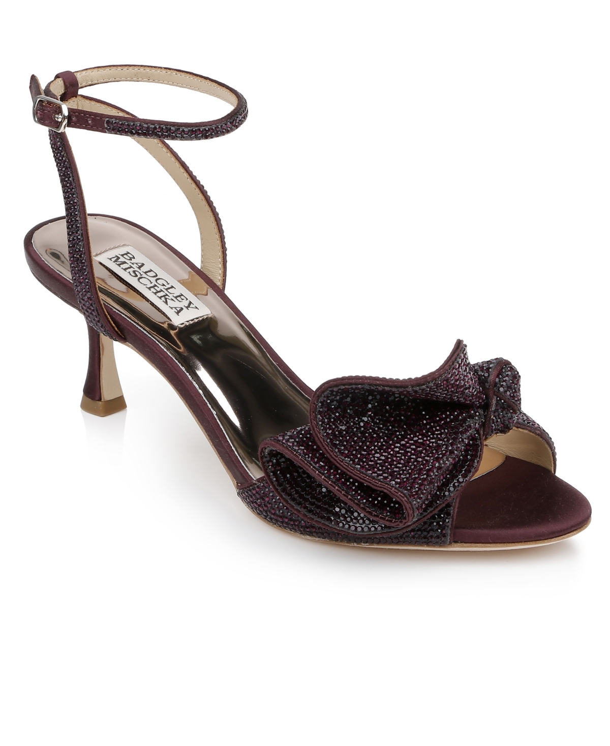 Click here for Badgley Mischka Womens Remi Evening Sandals - Wine... prices