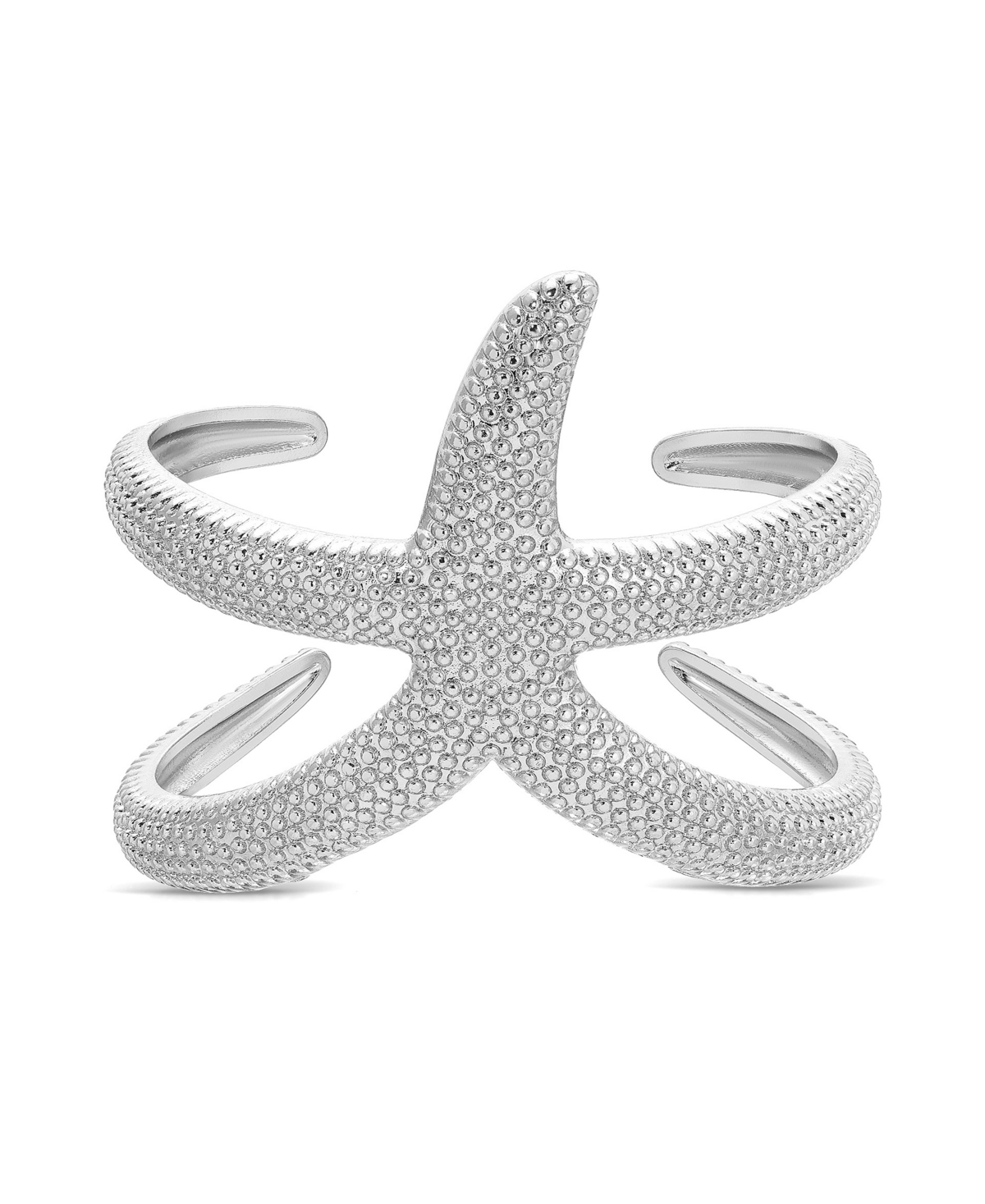 Click here for Ettika Starfish Hug Cuff Bracelet - Silver prices