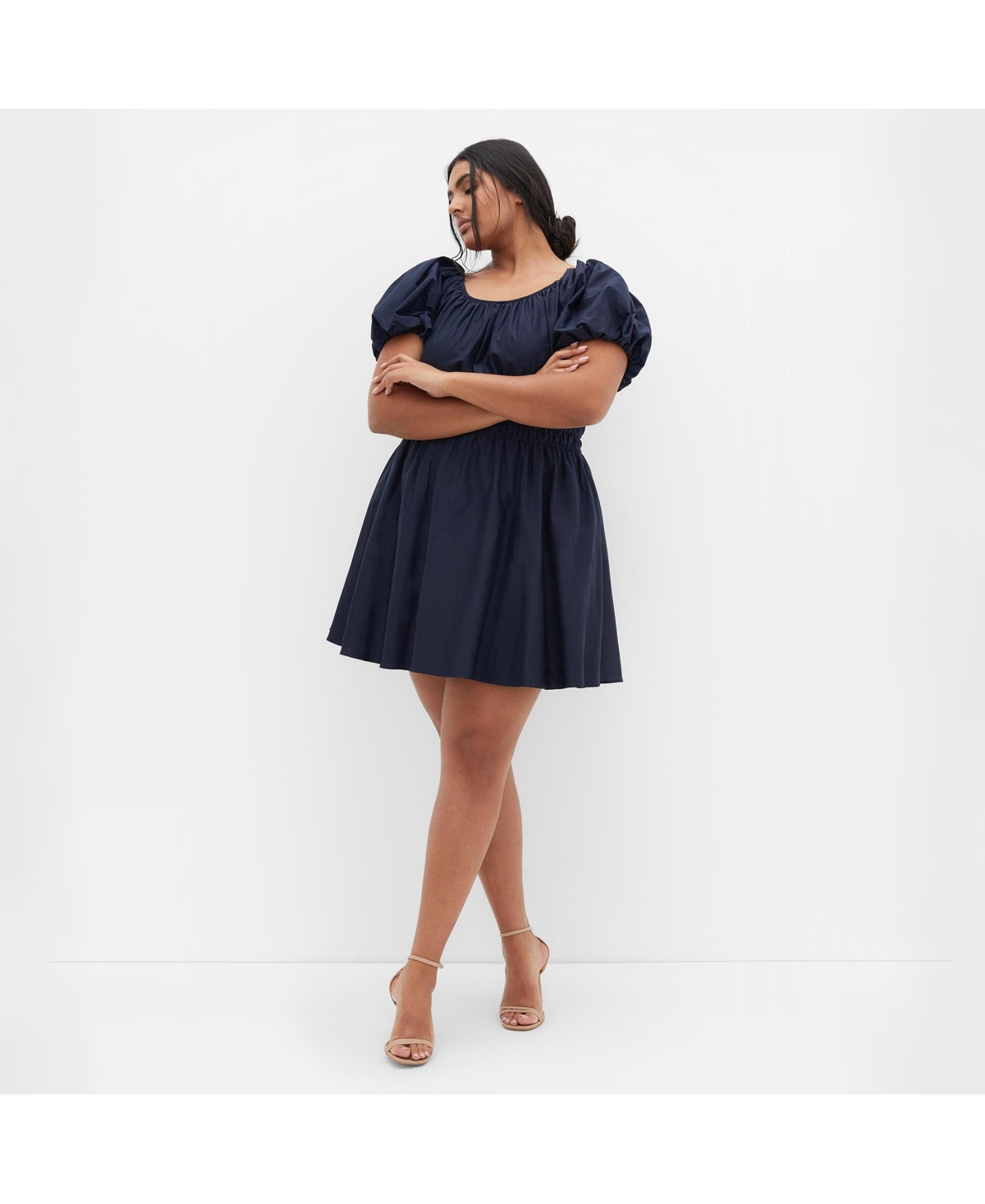Click here for City Chic Womens Lillian Dress - Navy prices