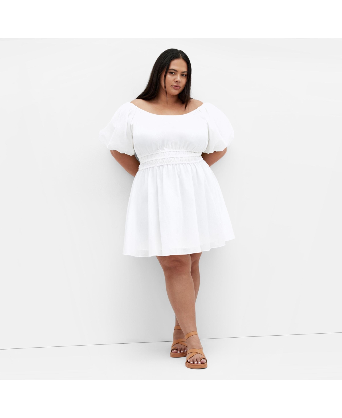 Click here for City Chic Womens Lillian Dress - Ivory prices