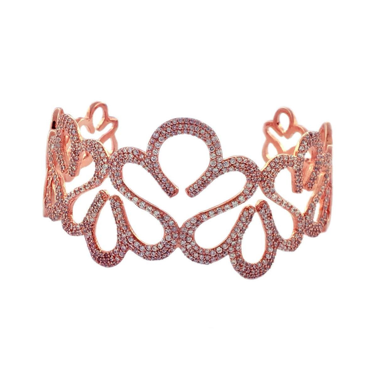 Click here for Suzy Levian New York Rose Sterling Silver Cubic Zi... prices