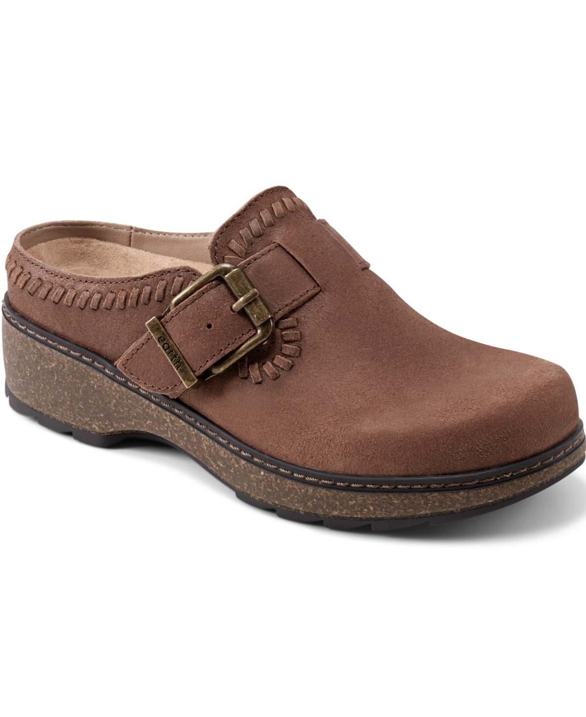 Click here for Earth Womens Kay Stitched Round Toe Clogs - Brown... prices