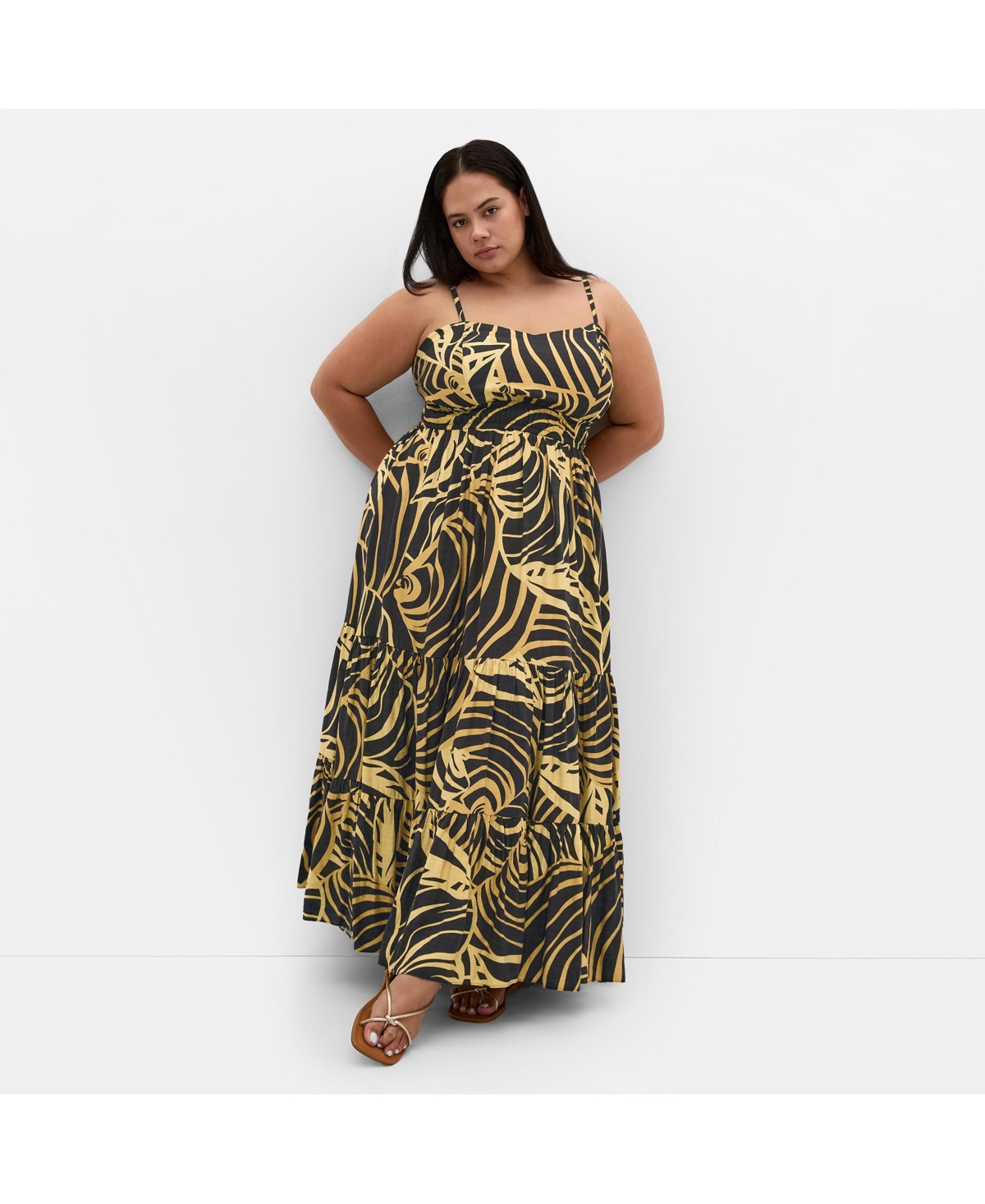 Click here for City Chic Plus Size Kehlani Print Maxi Dress - Sea... prices