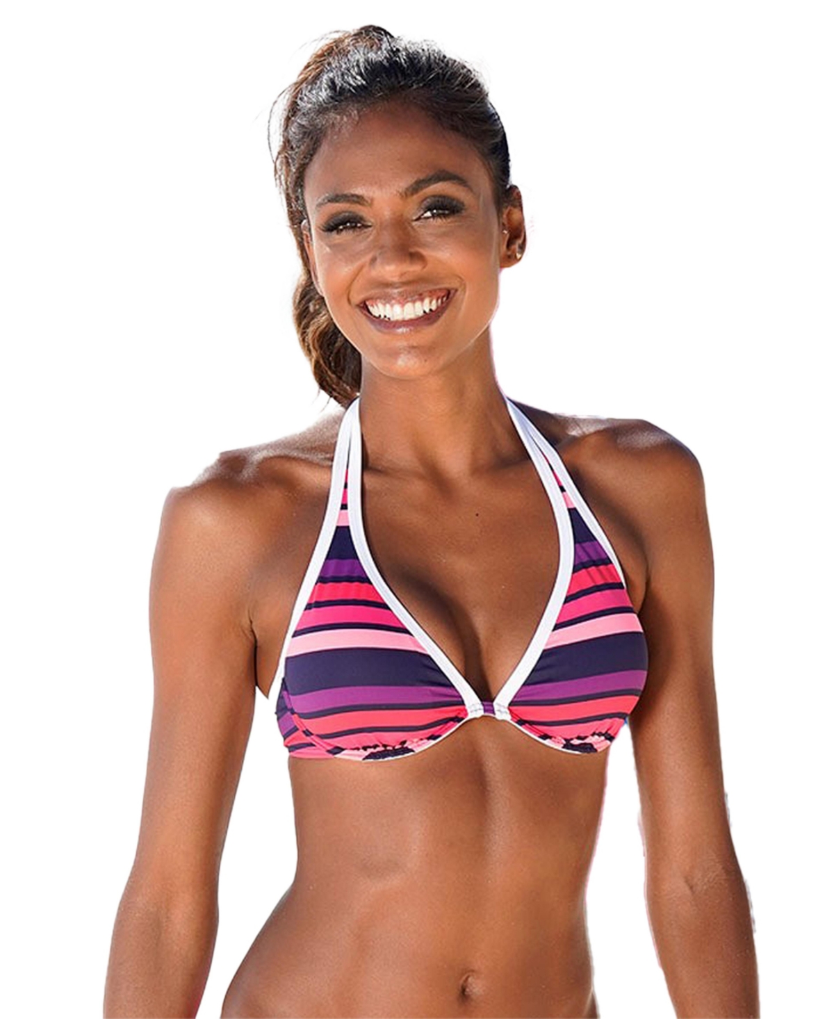 Click here for Lascana Womens Striped Triangle Bikini Swimsuit To... prices