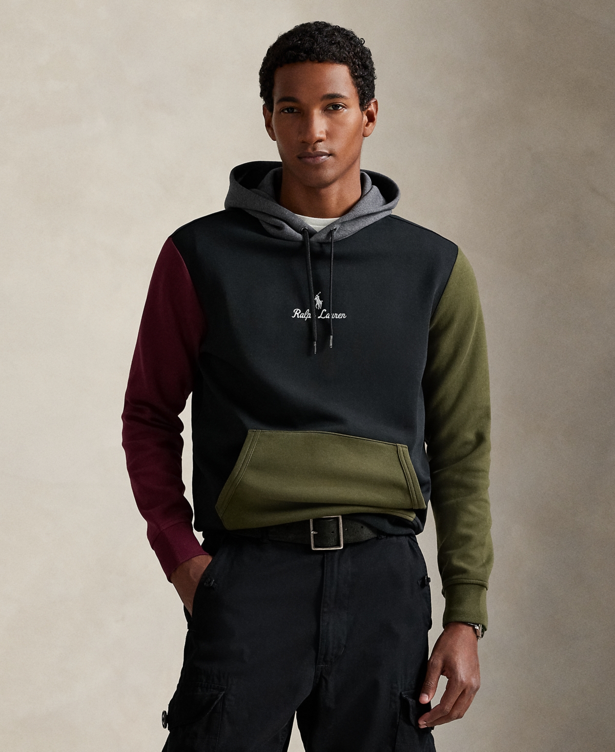 Click here for Polo Ralph Lauren Mens Logo Double-Knit Hoodie - P... prices