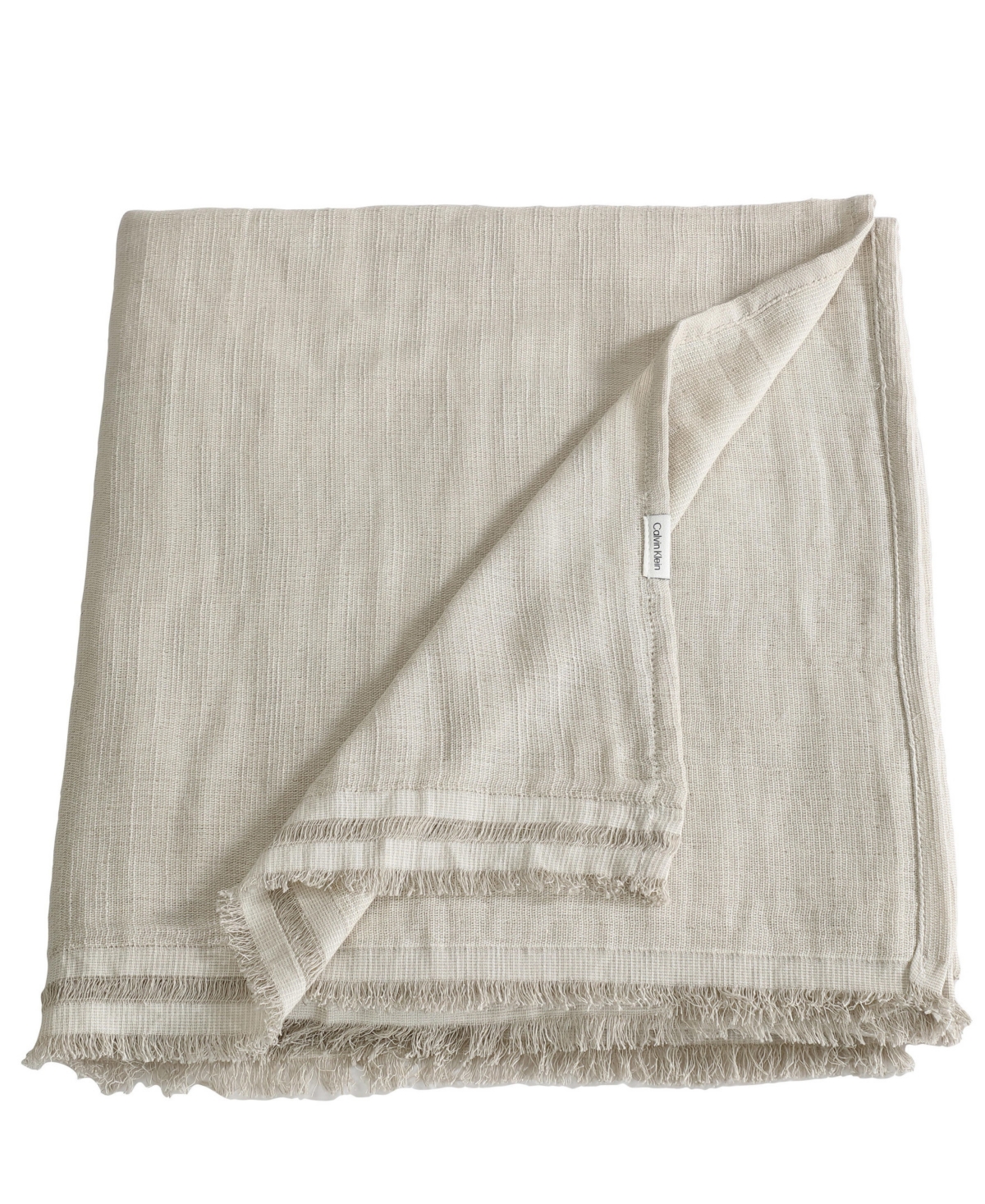 Click here for Calvin Klein Fine Weave Throw  70 x 60 - Natural F... prices