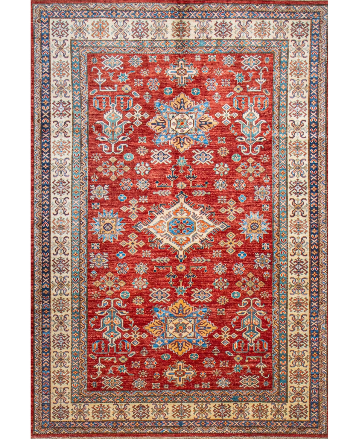 Click here for Bashian One of a Kind Fine Kazak 640371 68x97 Area... prices