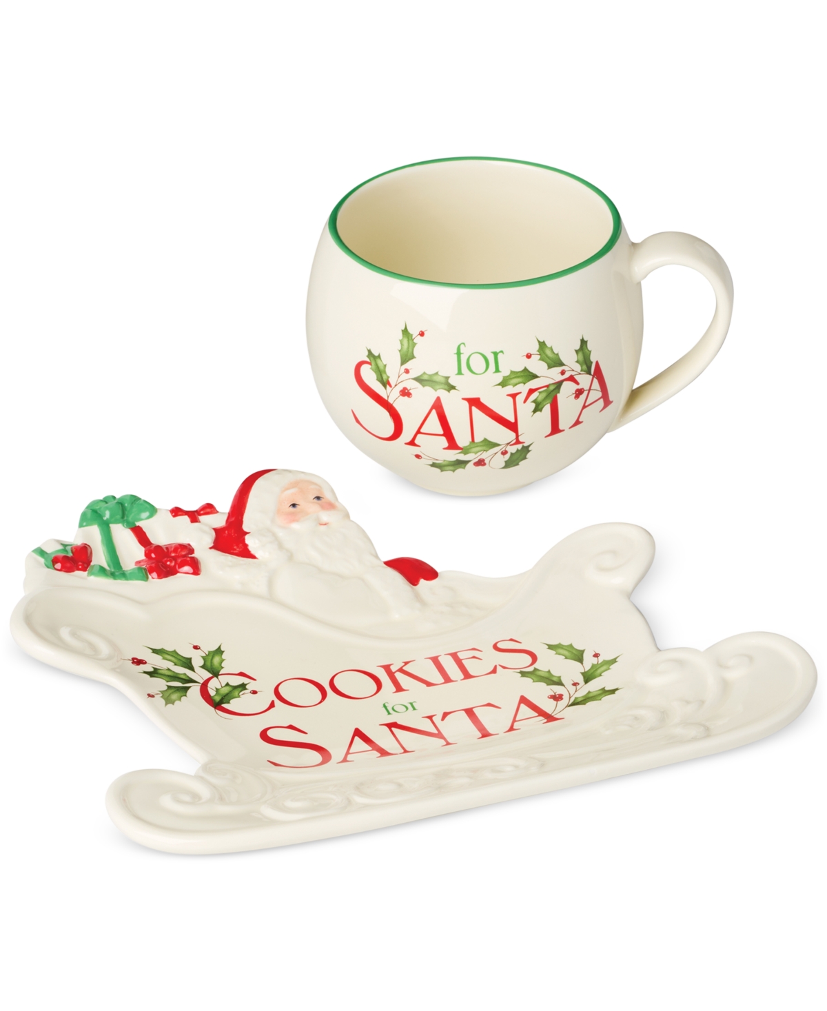 Click here for Lenox Holiday Cookies & Milk for Santa Serving Set... prices