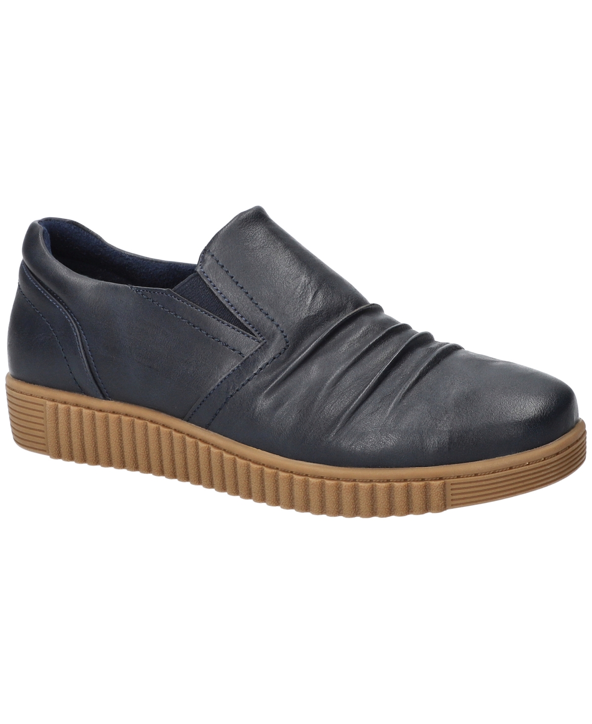 Easy Street Womens Kipper Comfort Flats - Navy