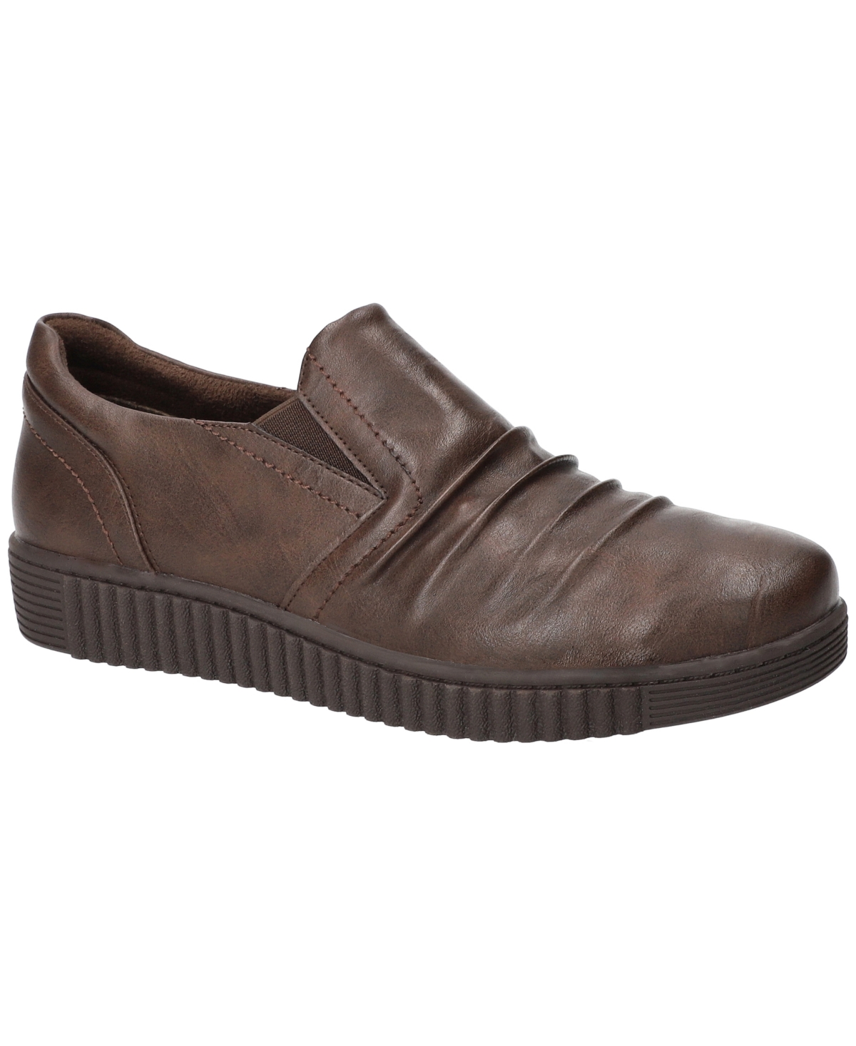 Easy Street Womens Kipper Comfort Flats - Brown