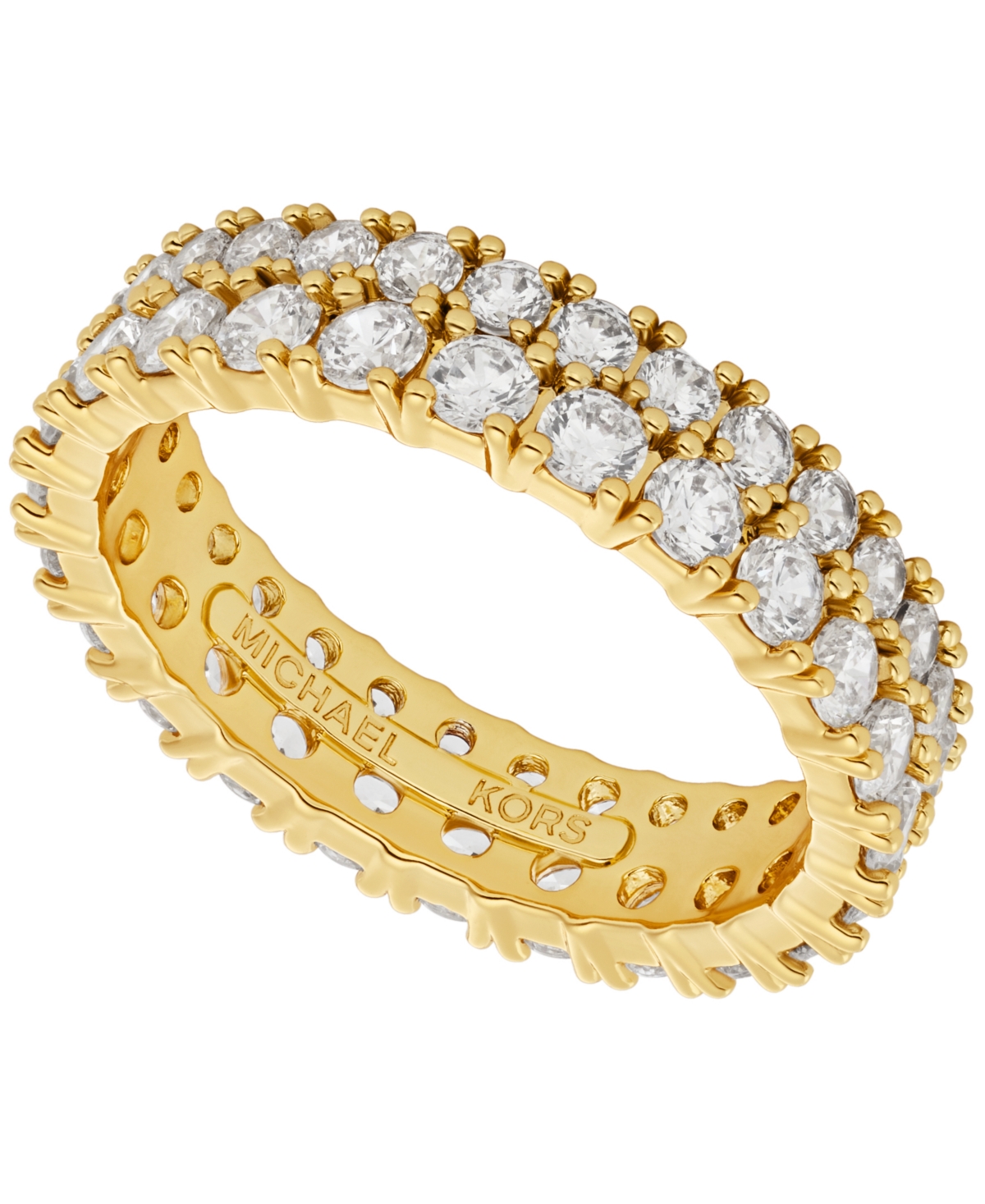 Click here for Michael Kors Cubic Zirconia Tennis Sized Ring - Go... prices