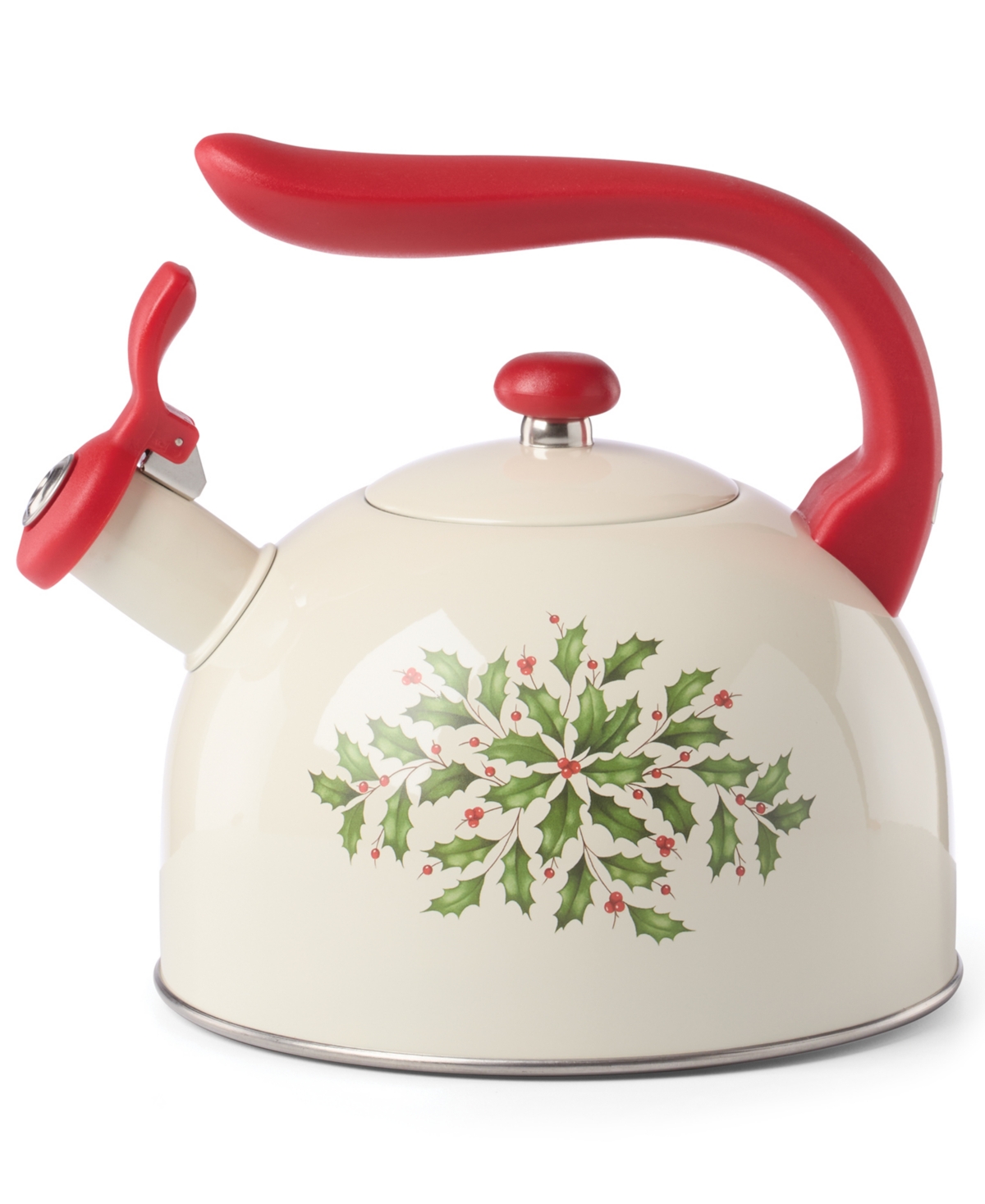 Click here for Lenox Holiday Metal Tea Kettle - Red  Green prices