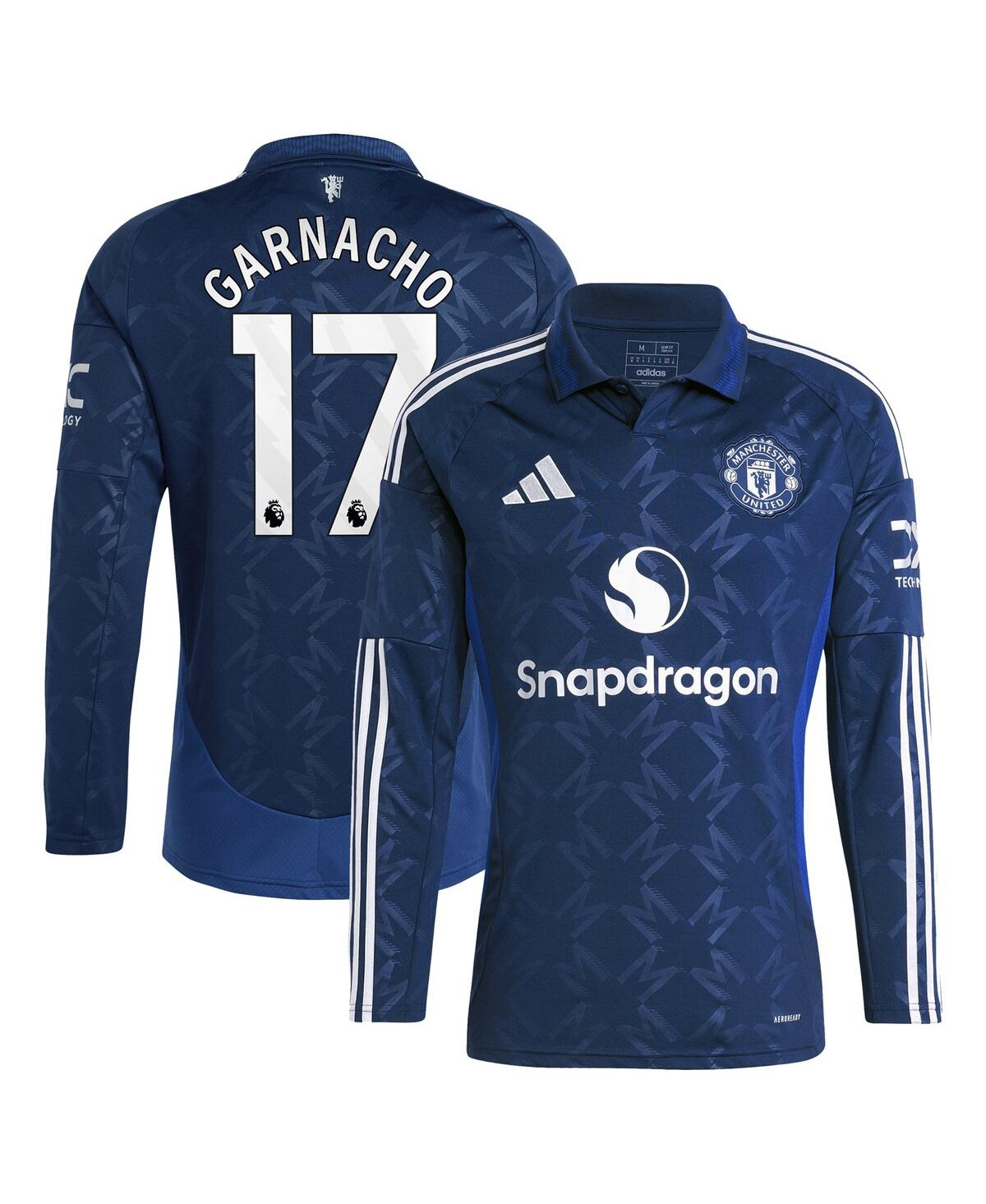Click here for Adidas Mens Alejandro Garnacho Navy Manchester Uni... prices