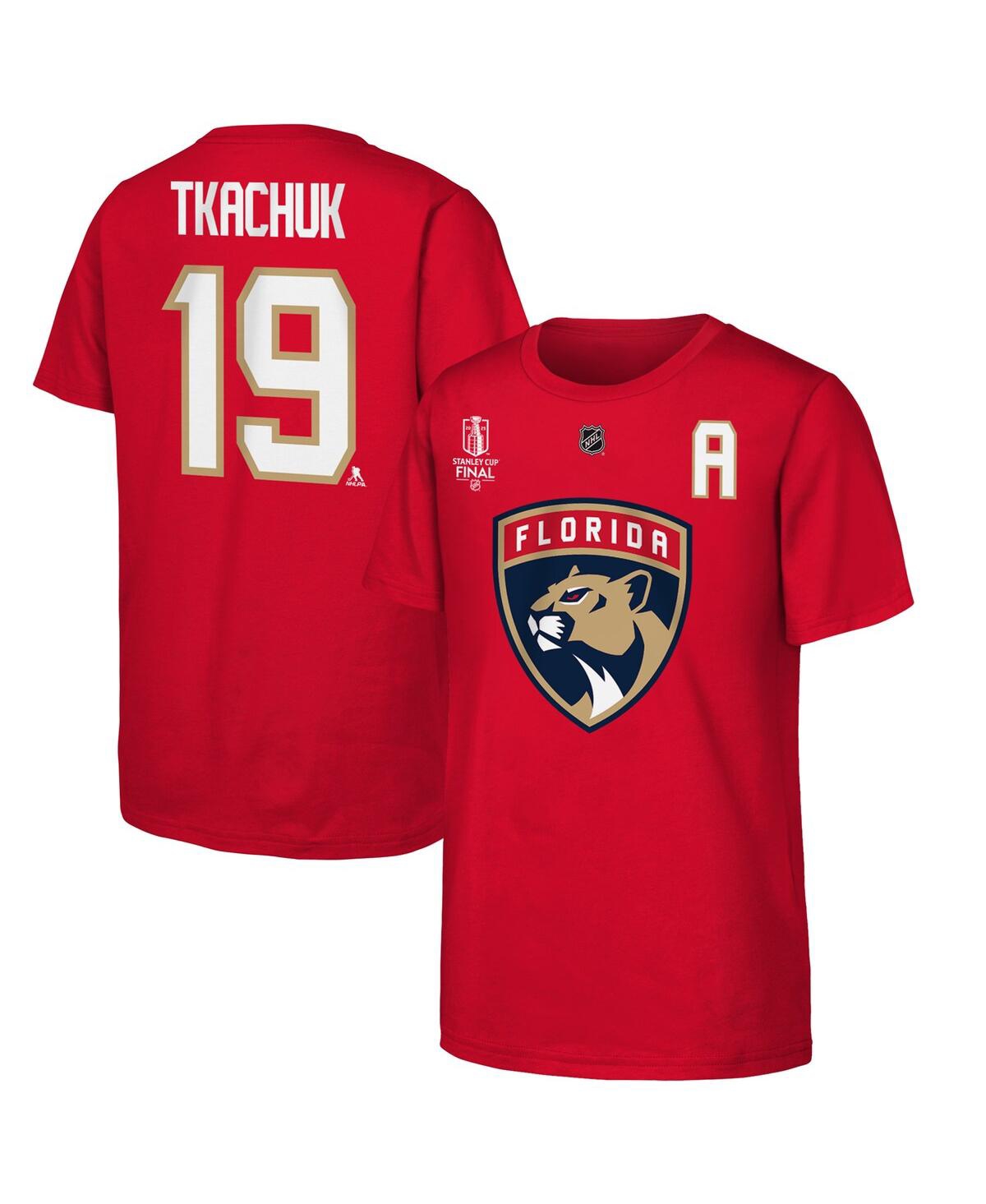 Click here for Outerstuff Big Boys and Girls Matthew Tkachuk Red... prices