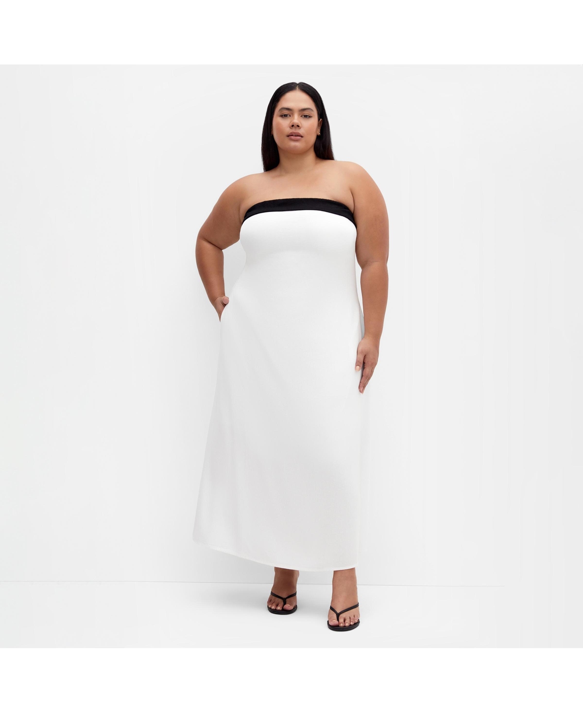 Click here for City Chic Plus Size Lina Dress - Ivory prices