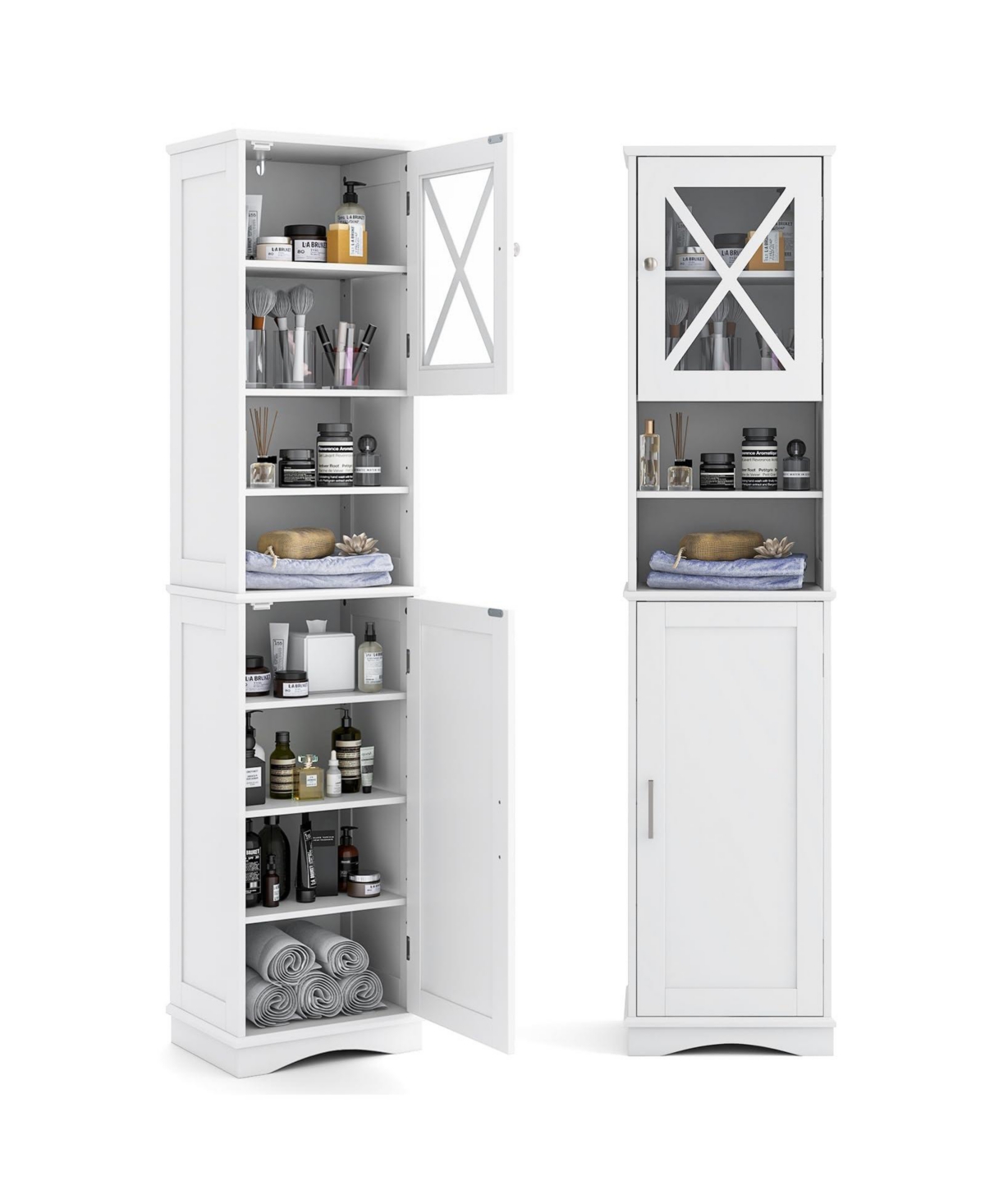 Click here for Volenca 67 Inch Tall Bathroom Cabinet Freestanding... prices