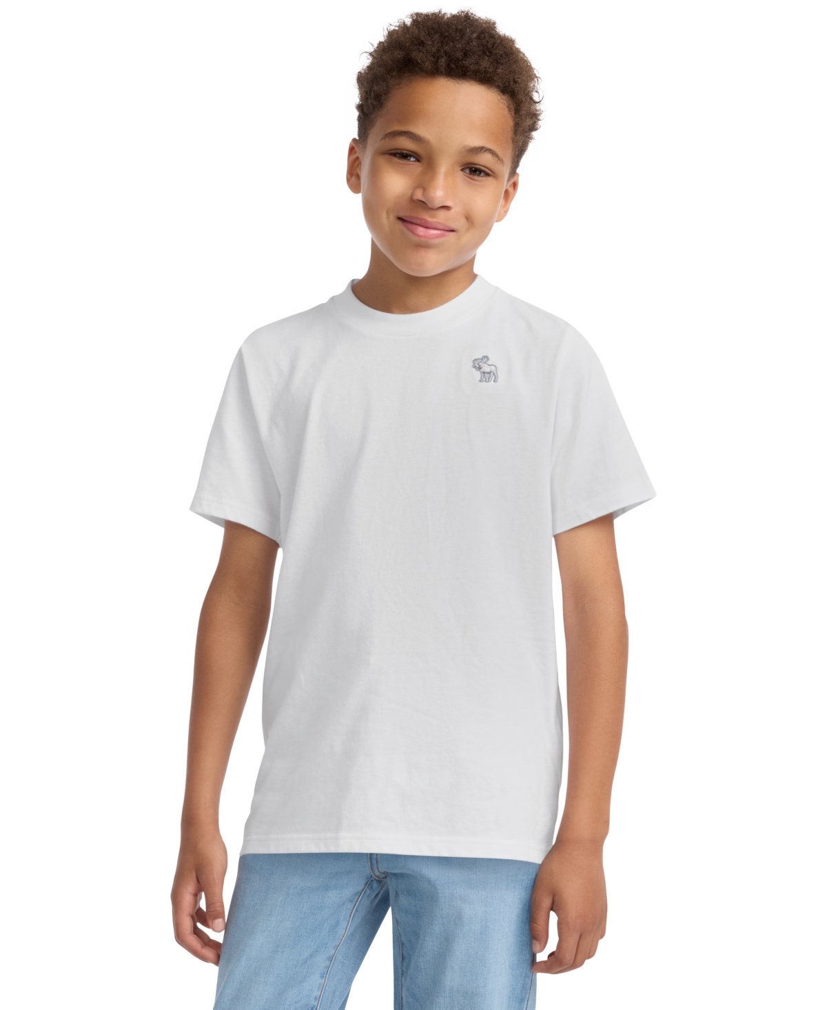 Click here for abercrombie kids Boys Essential T-Shirt - Bright W... prices