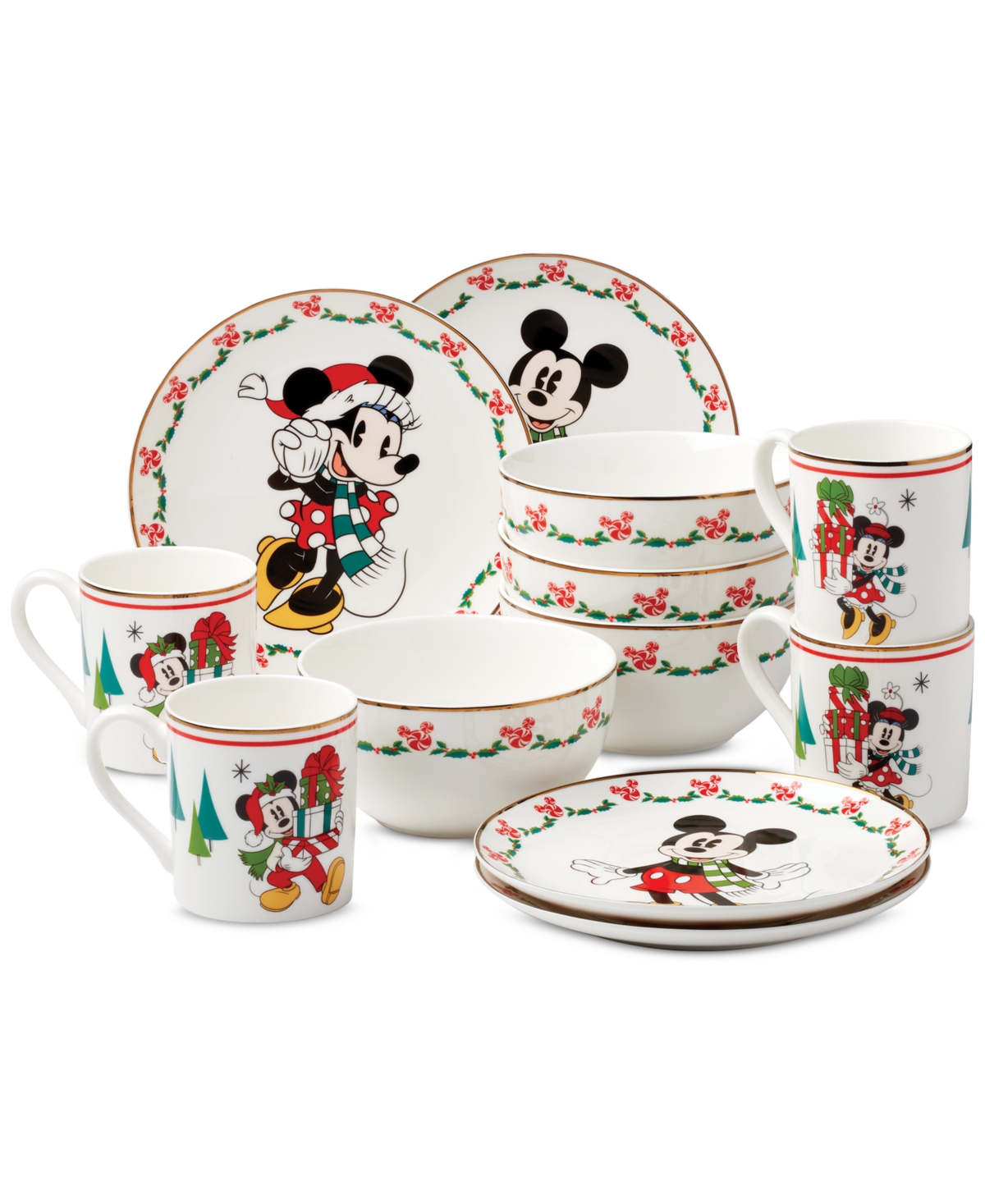 Click here for Lenox Disney Holiday 12 Pc. Dessert Set  Service f... prices