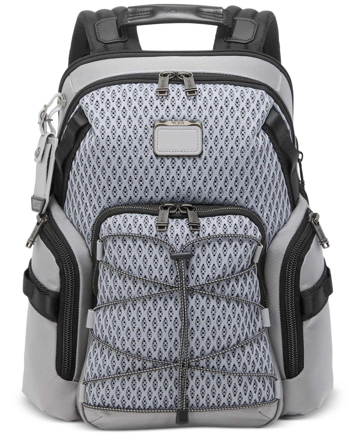 Click here for Tumi Mens Patterned Navigation Backpack - Grey prices