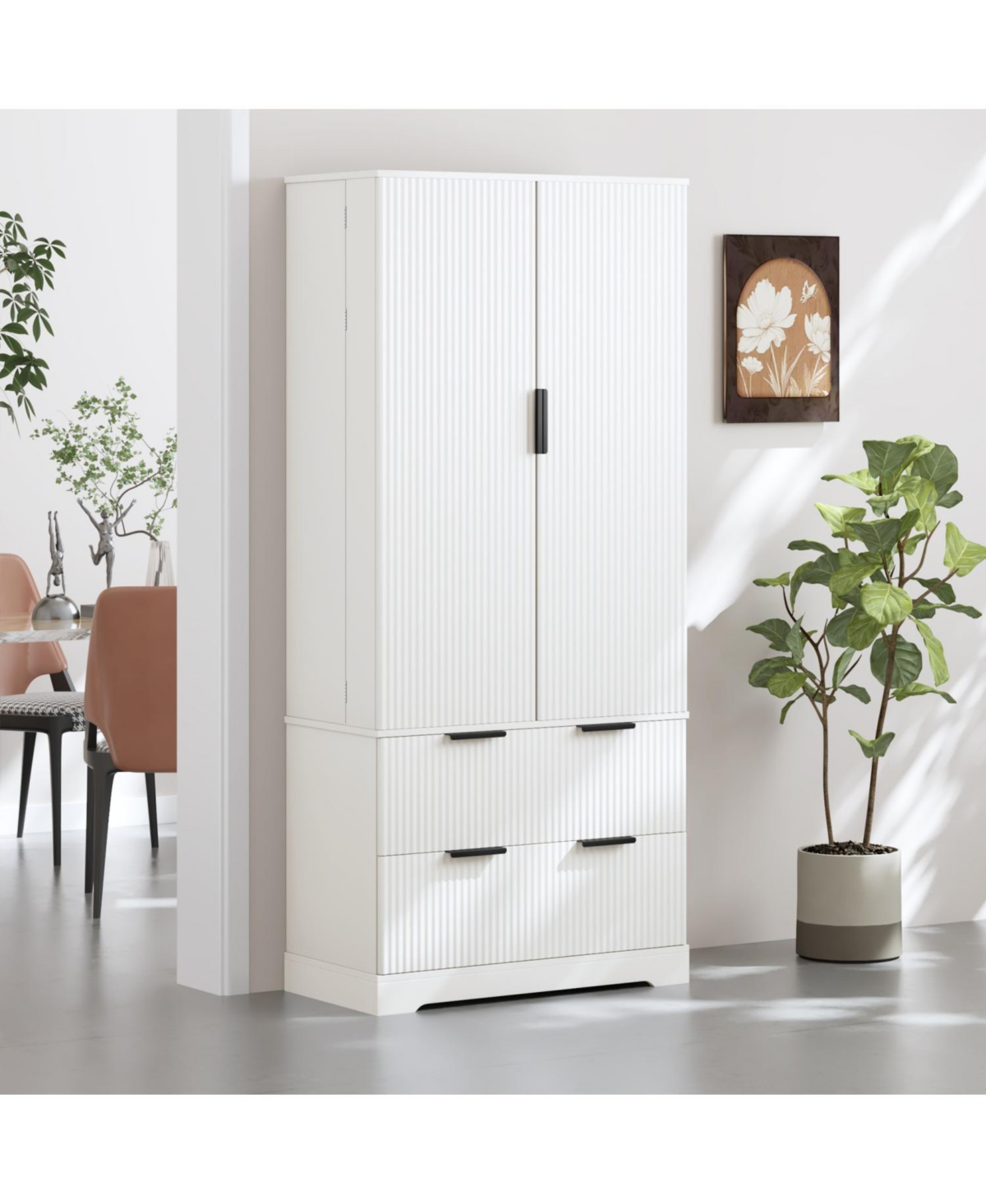 Click here for Streamdale Furniture 72" Fluted Pantry Cabine... prices