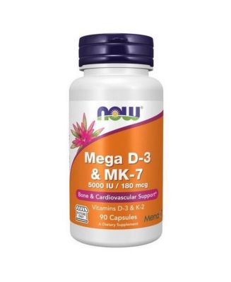 Now Foods Mega Vitamin D3 And MK-7 ,90 Caps - Macy's