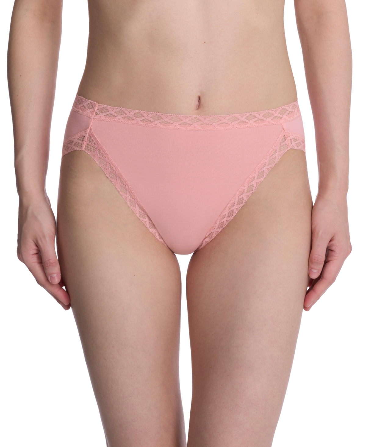 Click here for Natori Bliss Lace-Trim Cotton French-Cut Brief Und... prices