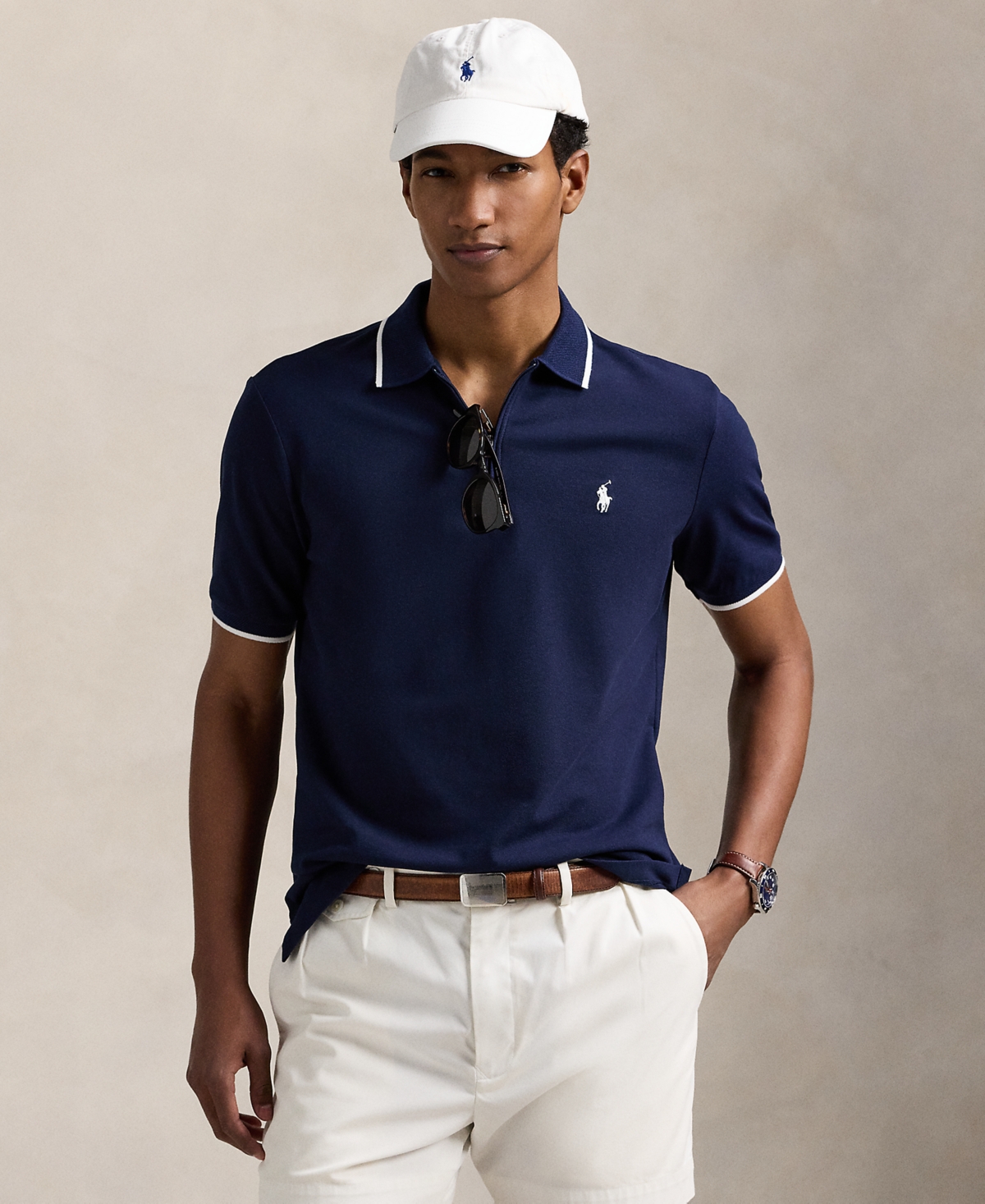 Click here for Polo Ralph Lauren Mens Classic-Fit Stretch Mesh Po... prices